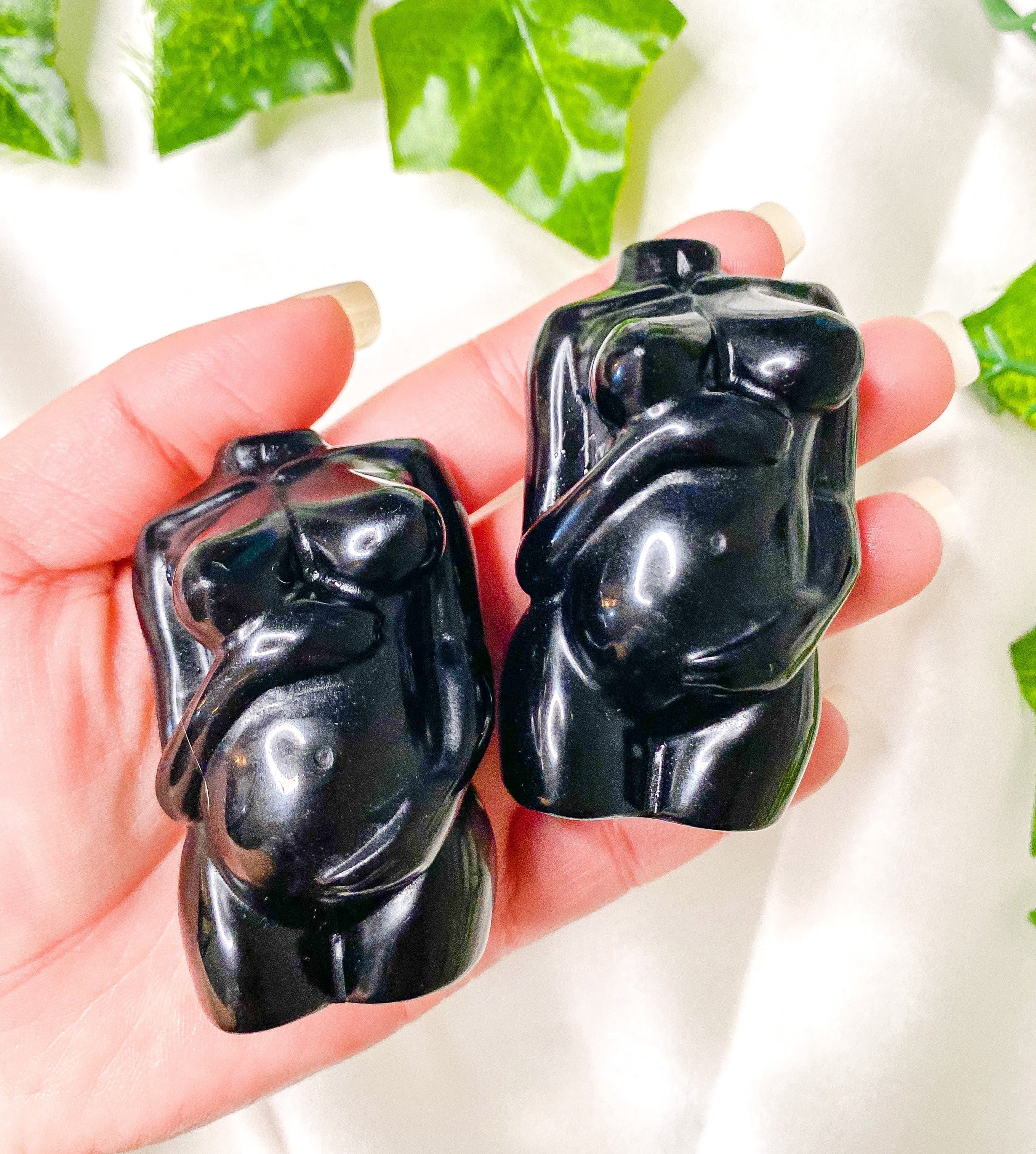 Black Obsidian Pregnant Goddess Body – koraandky